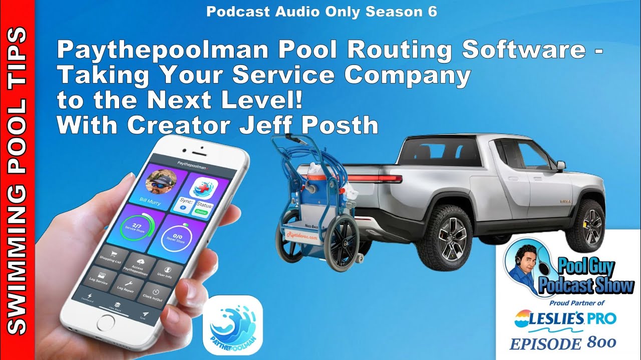 Paythepoolman Pool Routing And Billing Software - Taking Your Pool Service To The Next Level!
