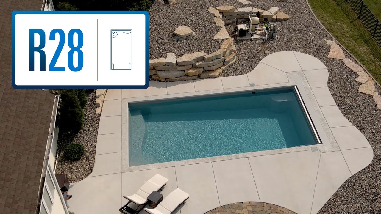 Finished Fiberglass Pool Projects - River Pools R28 Highlight Reel