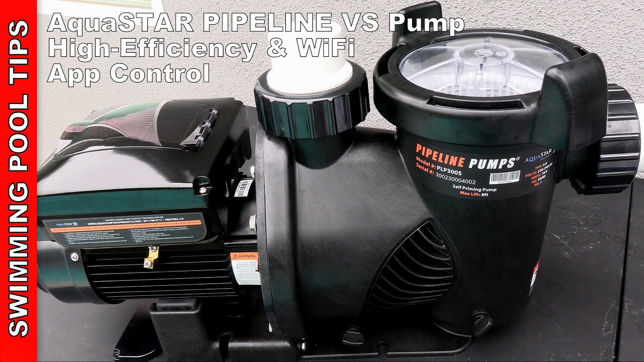 AquaStar 3 HP Pipeline VS Pool Pump With WiFi Control